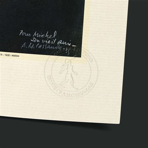 Affiche Cassandre Nicolas Verre Profil Oneartfr