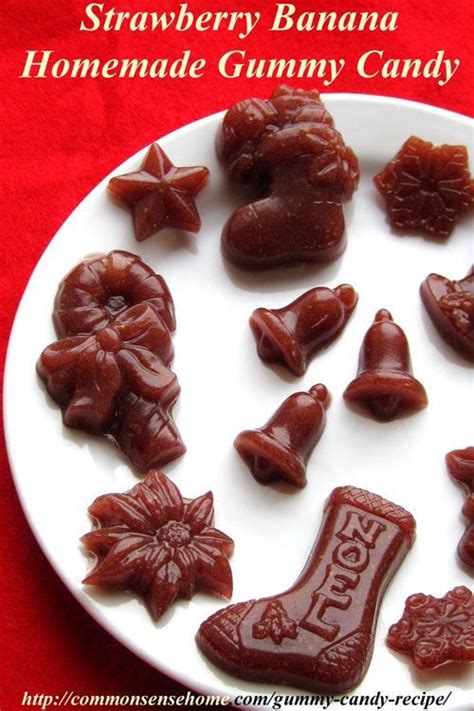 Strawberry Banana Gummy Candy Recipe Recipe Gelatin Recipes Candy