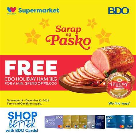 Bdo Complete Your Noche Buena Feast With A Free 1kg Cdo Holiday Ham