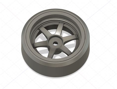 🛞 118th Scale Te37 Wheel And Tire・ Stl File For 3d Printing・cults