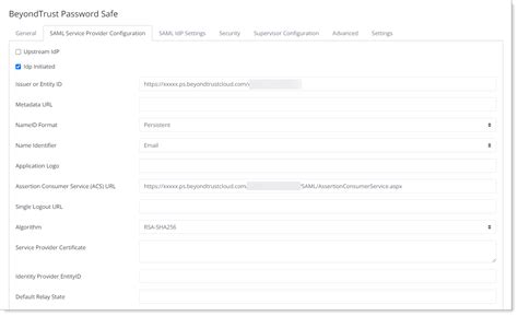 Beyondtrust Password Safe Saml Idp Initiated Integration