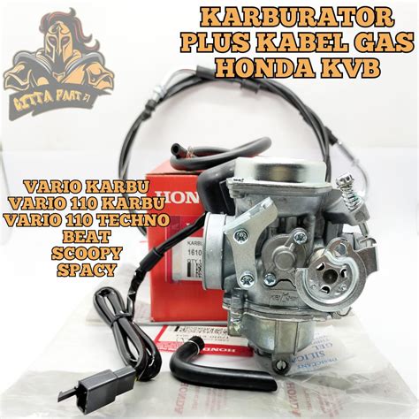 Jual Karburator Carburator Set Plus Kabel Gas Honda Ahm Keihin Kvb
