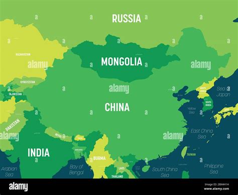 Map Of China And Neighboring Countries Oconto County Plat Map