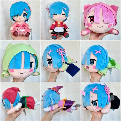 Re Zero Plush Rem Ram Doll Rezero Shopee Malaysia