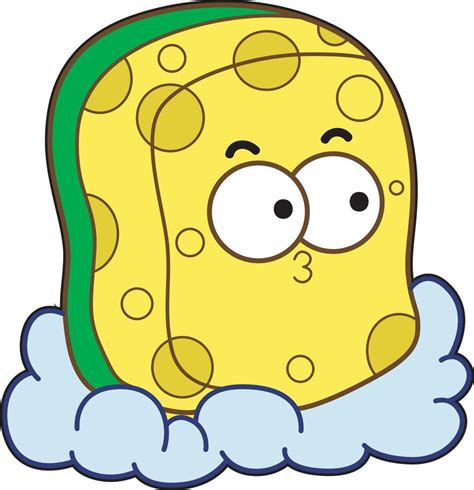 Cute Sponge With Bubble Simple Cleaning Materlials Element 68092960