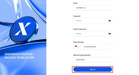 Create Account Idrx Documentation