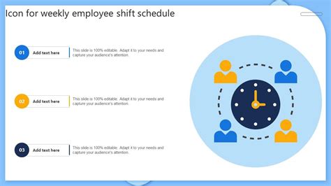 Icon For Weekly Employee Shift Schedule Ppt Slide