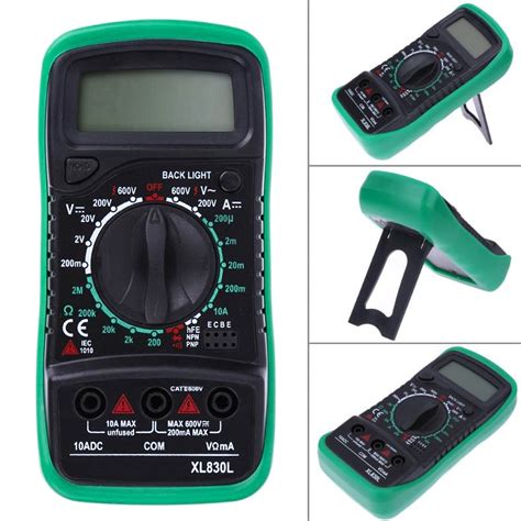 Tester Elettrico Portatile Misura Tensione Acdc Corrente Resistenza Con Retroilluminazione