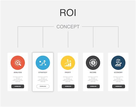 Analysis Strategy Profit Income Economy Icons Infographic Design Layout