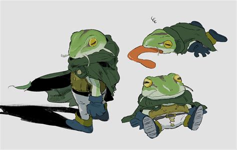 Frog Chrono Trigger Drawn By Kebe6p Danbooru