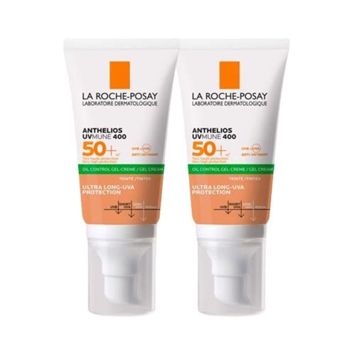 Pack 2 Protector Solar Facial La Roche Posay Lrp Anthelios Uvmune 400 Oil Control Toque Seco