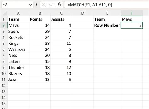 Excel Como Retornar O Número Da Linha Da Célula Correspondente