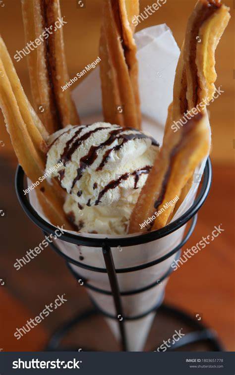20 Imagens De Cone De Churros Com Sorvete Fotos Imagens E Fotografias