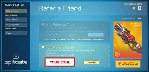 Splitgate Referral Code Sharing Thread Share Code With Others Hold
