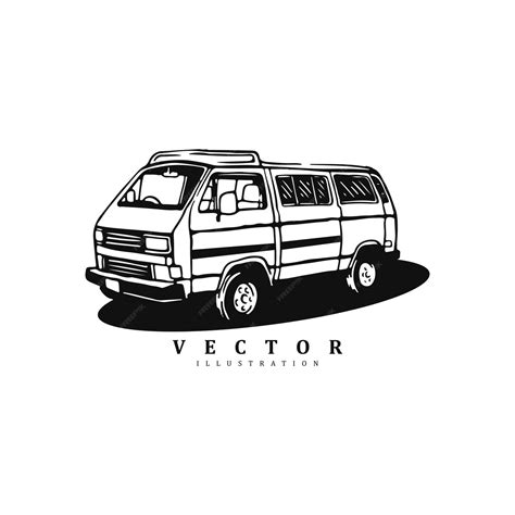 Premium Vector Vintage Retro Hand Drawn Classic Rv Rust Bucket Vector
