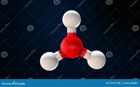 Trigonal Planar Bond Angle 3d Illustration Stock Illustration