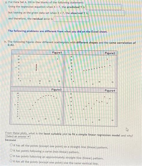 solved data set a begin{tabular}{ r r } hlinex and y