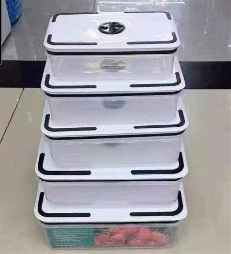 Stackable 5 In 1 Fridge Storage Containers Maximize Refrigerator