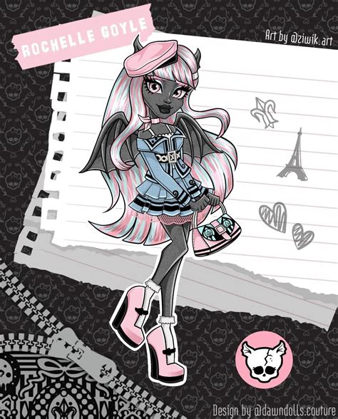 Rochelle Goyle Redesign Monster High Characters Names Rochelle Goyle