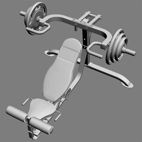 Powertec L Mp10 Multi Press 3d Model 29 3ds Obj Fbx Lwo C4d Max Free3d