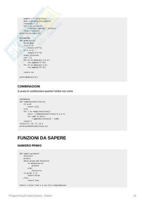 Esercizi Con Soluzioni In Python Programming For Data Science
