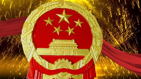 大气五星红旗飘动带党建背景视频特效素材 千库网