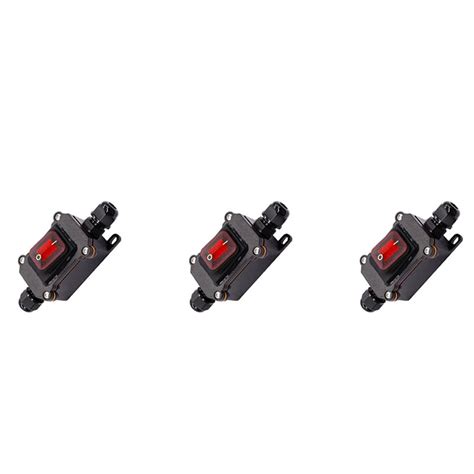 3x Ip67 Waterproof Inline Switch 12v Dc 20a High Current Power Waterproof Switch