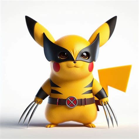 Pikachu X Wolverine Septreset Pikachu Anime Pokemon
