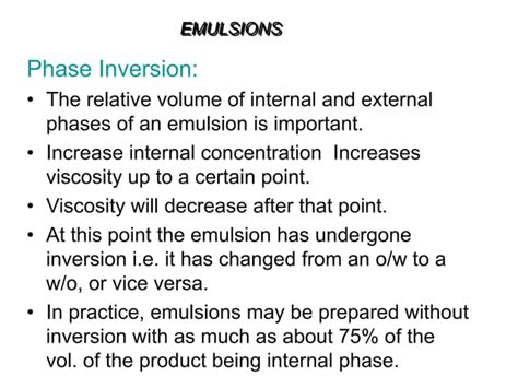 Theories Of Emulsificationppt