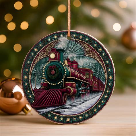 Vintage Christmas Train Ornament Holiday Steam Engine Decor Etsy