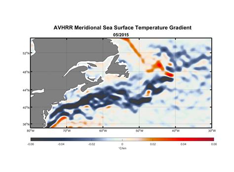 Monthly Gulf Stream Temperature Maps Earth And Space Research