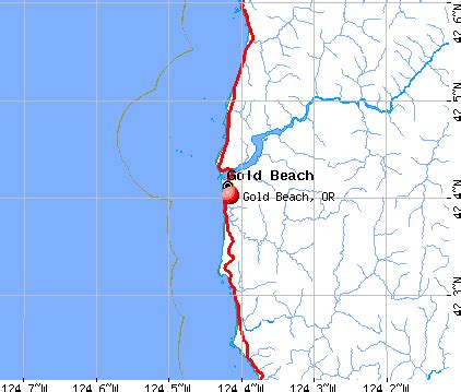 Golden Beach Oregon Map