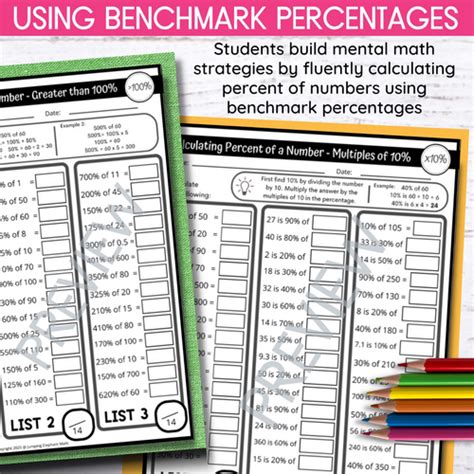 Percent Of A Number Percentages Worksheets Practice And Test Prep