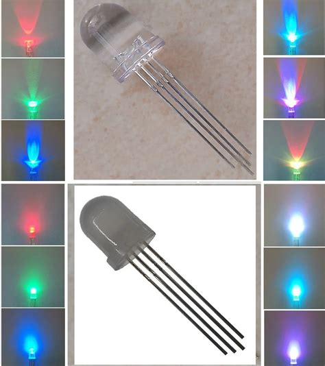 free shipping 100pcs lot led 10mm rgb common anode common cathode 4pin