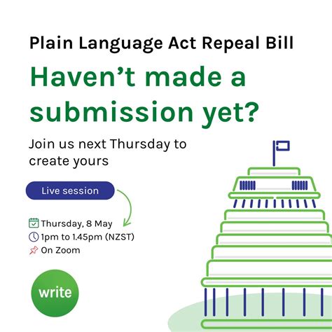 Have You Been Meaning To Make A Submission On The Plain Language Act Repeal Bill But Haven T