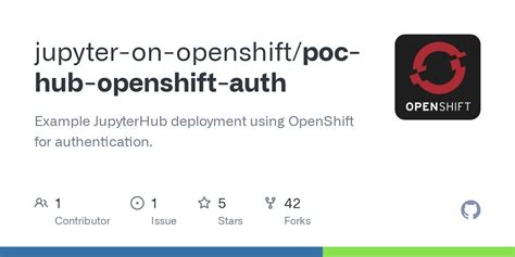 Github Jupyter On Openshiftpoc Hub Openshift Auth Example