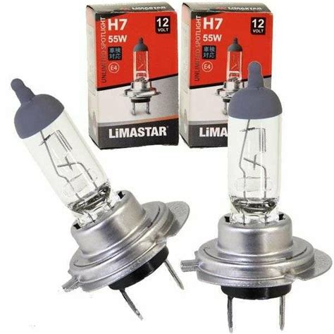 2x Halogen H7 Scheinwerferlampe Birne kompatibel für KIA Rio 3 55W 12