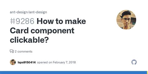 How To Make Card Component Clickable Issue Ant Design Ant Design GitHub