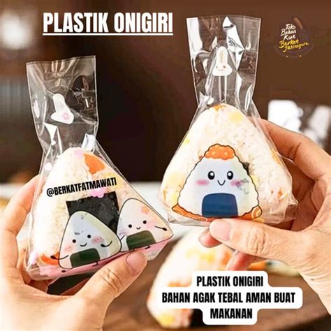 Jual Plastik Onigiri Segitiga Bungkus Nasi Wrapper Plastik Plastik