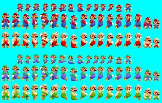 Smas Smb1 Revamp Sprites With True Smas Smb1 Pal By Zhuguli232 On