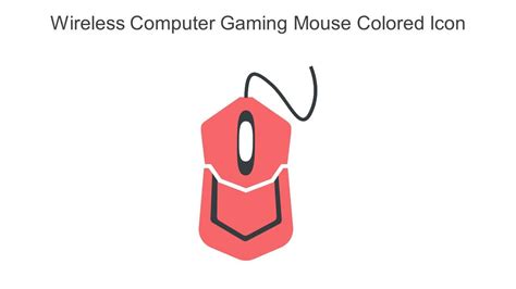 Wireless Computer Gaming Mouse Colored Icon In Powerpoint Pptx Png And Editable Eps Format PPT