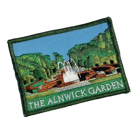 The Grand Cascade Sew On Embroidered Badge The Alnwick Garden Shop