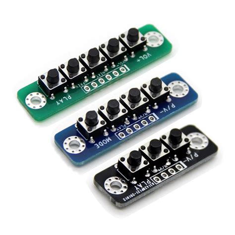 5pcs 4 bit key module mcu external key module switch board bluetooth