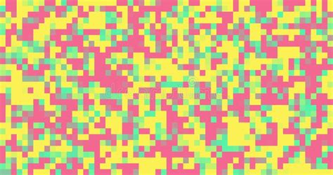 Animated Multicolored Pixel Background 4k Resolution Abstract Pixel