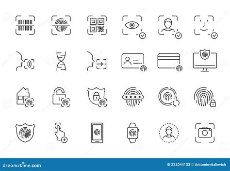 Biometric Verification Authentication Vector Illustration 215661310