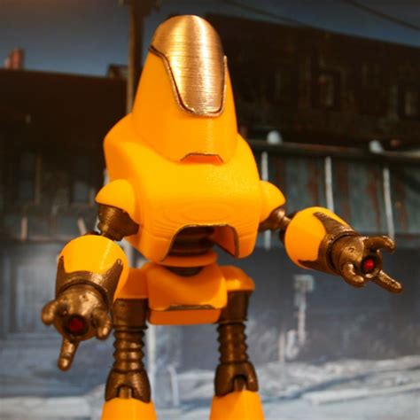 3d Print Of Fallout 4 Protectron Action Figure By Fixoid