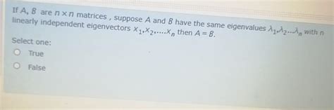 Solved If A Is An Mxn Matrix Then Rank A Min M N