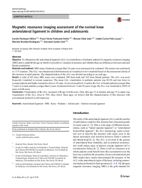 Pdf Magnetic Resonance Imaging Assessment Of Normal Adc Values Of The