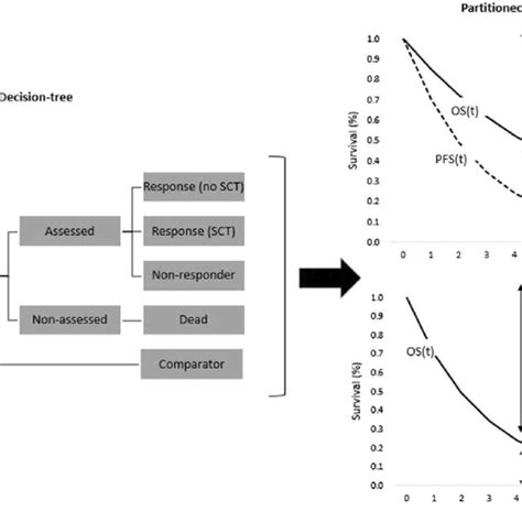 Decision Tree And Partitioned Survival Model Structure Os Overall