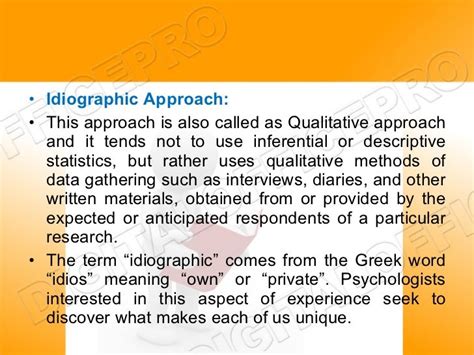 😎 What Is Idiographic Research Personality Traits Ideographic Vs